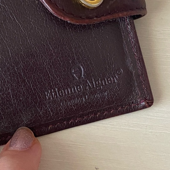 Etienne Aigner | Bags | Vintage Etienne Aigner Genuine Leather Maroon ...